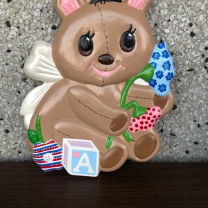 Vintage Macky Mold 1981 Teddy Bear Ceramic Wall Art - Etsy