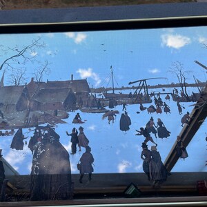 Vintage Hendricks Avercamp Mirror Ice Skating Scenes - Etsy