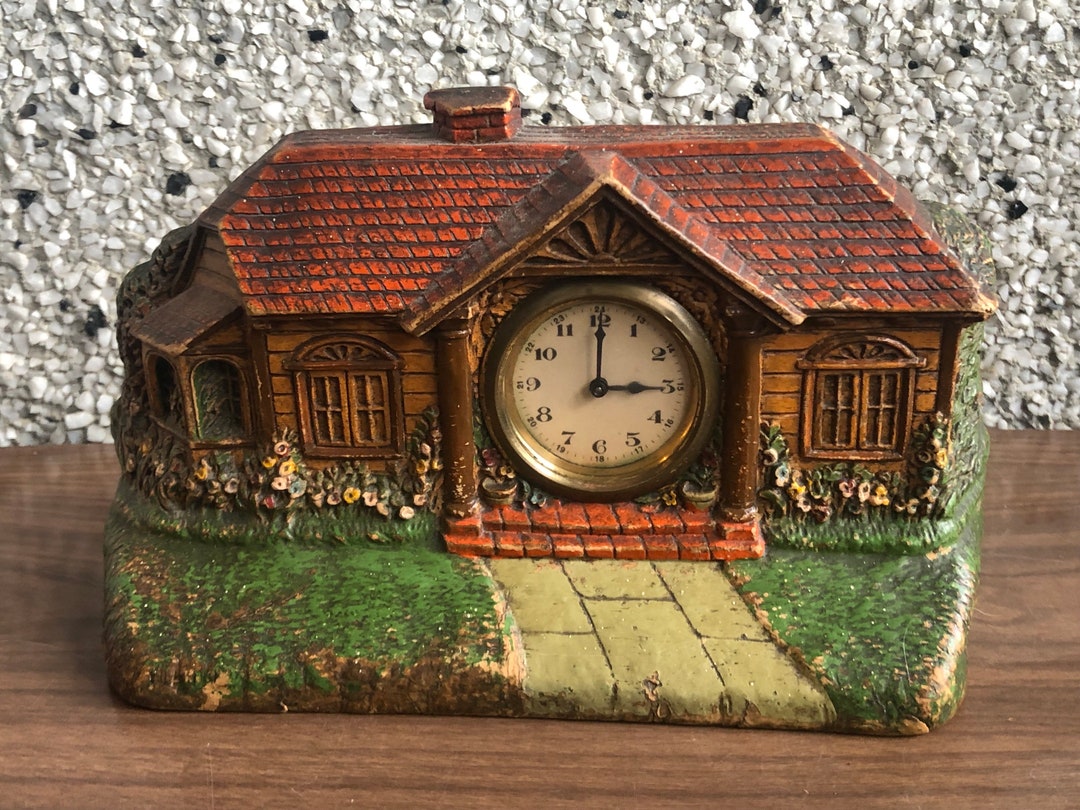 Vintage Cottage Bungalow Clock - Etsy