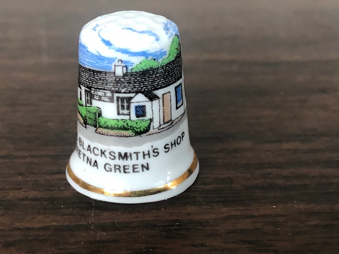 Scotland Gretna Green Blacksmith Shop Thimble - Etsy
