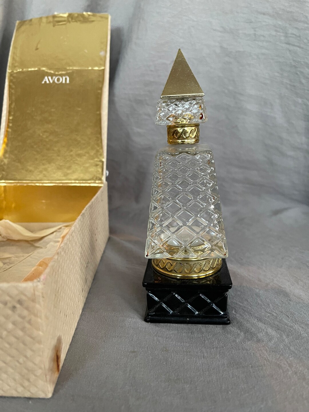 Vintage Avon 3 Piece Pyramid Bottles ( Empty ) Charisma - Etsy