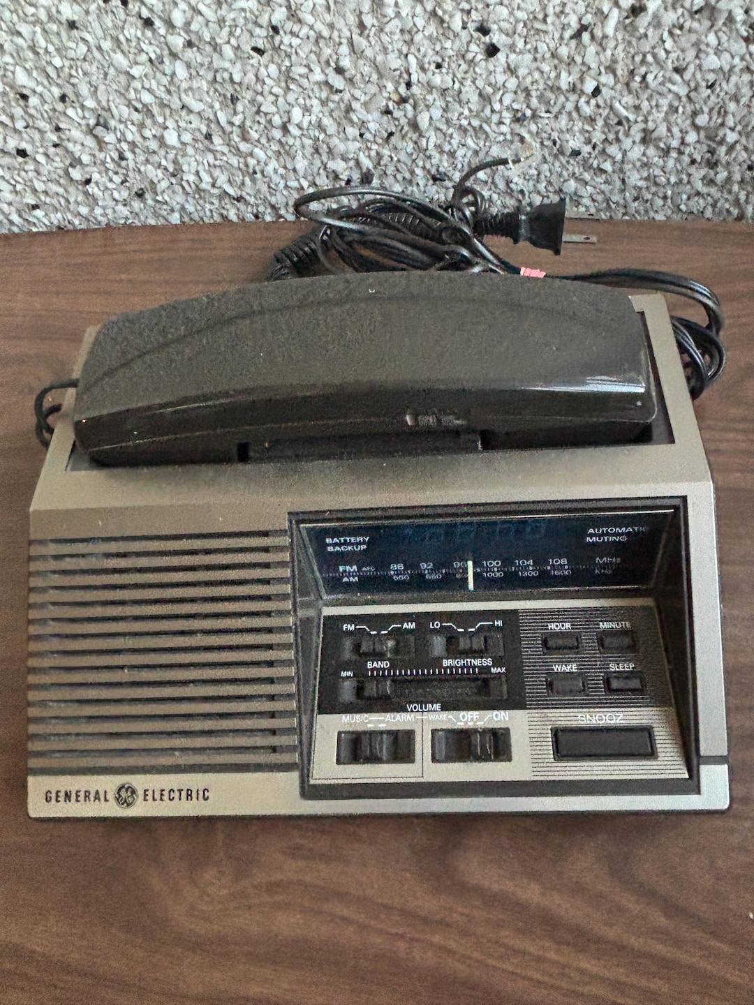 Vintage General Electric Clock Radio Phone - Etsy