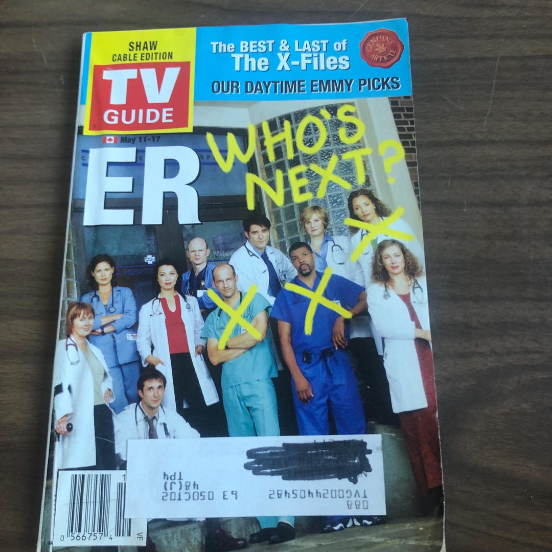 Vintage ER Tv Guide May 11th 2002 - Etsy