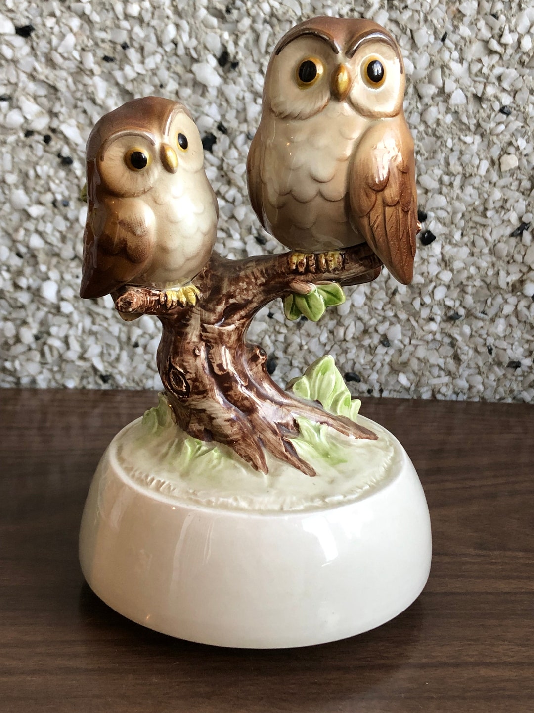 Vintage Otagiri Owl Music Box - Etsy