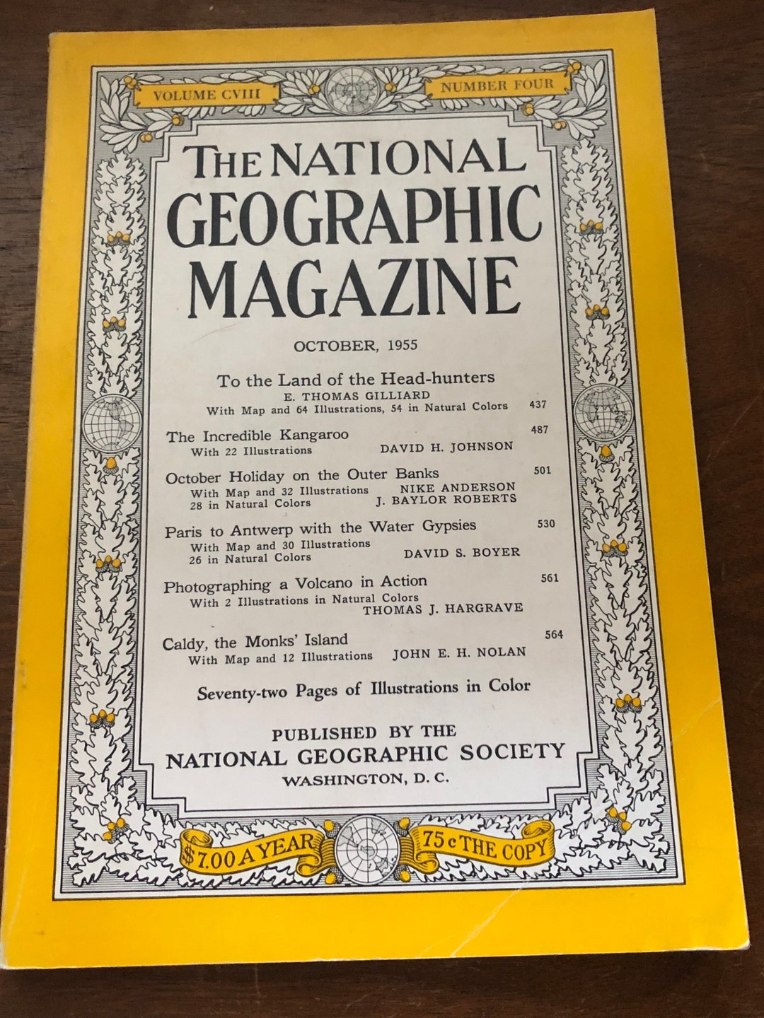 Vintage National Geographic Magazine October 1955 - Etsy