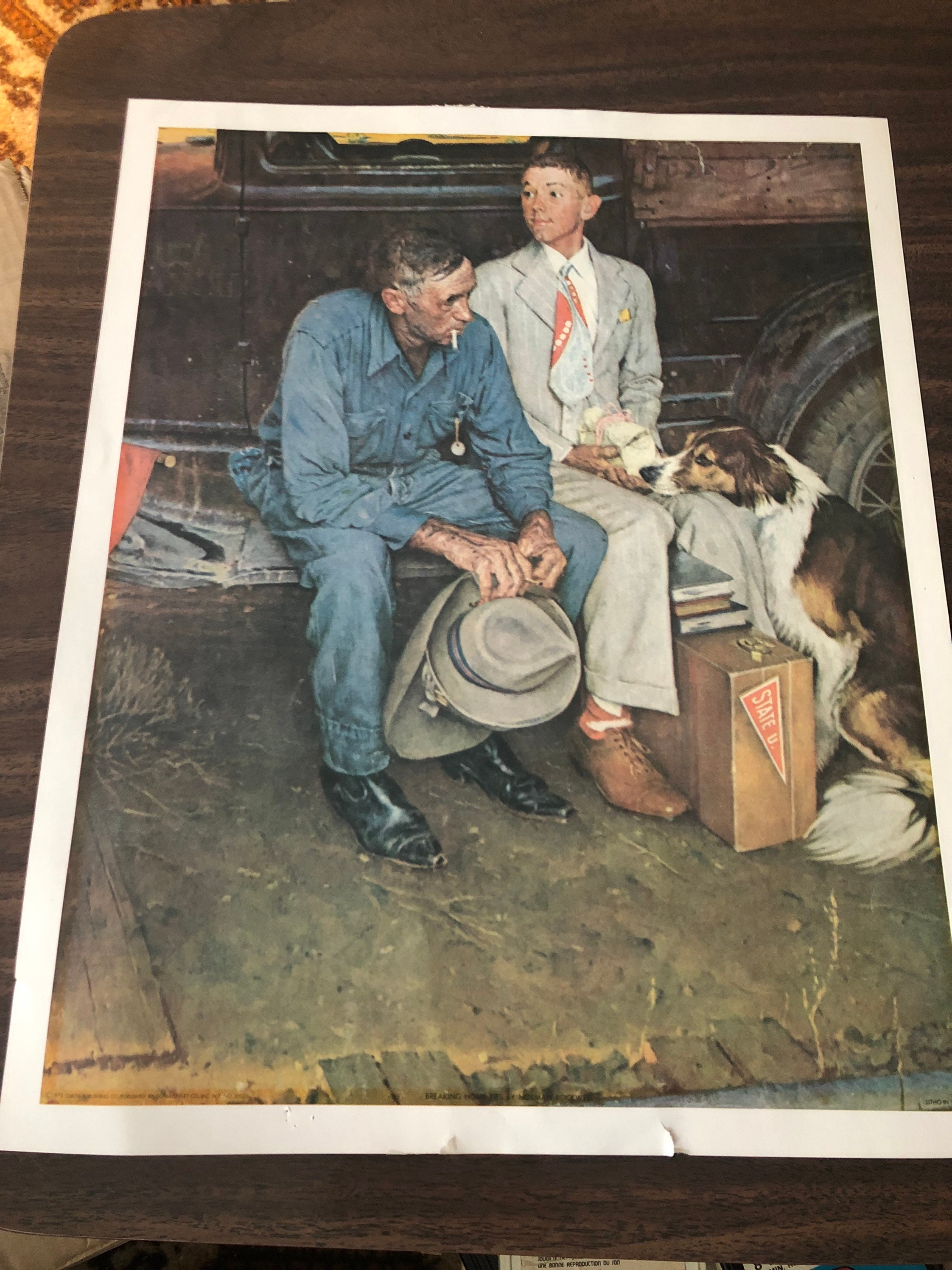 Breaking Home Ties Norman Rockwell