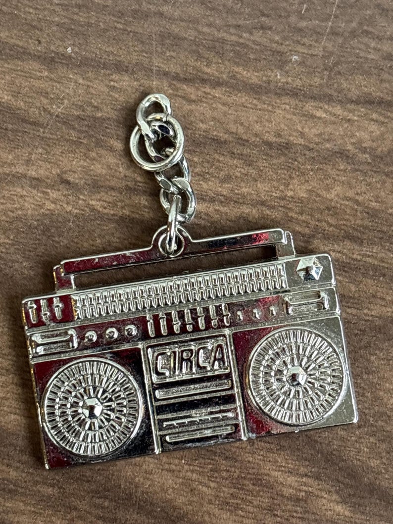 Vintage Circa Boombox Keychain - Etsy