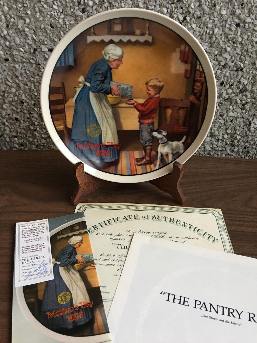The Pantry Raid Norman Rockwell Collector Plate - Etsy