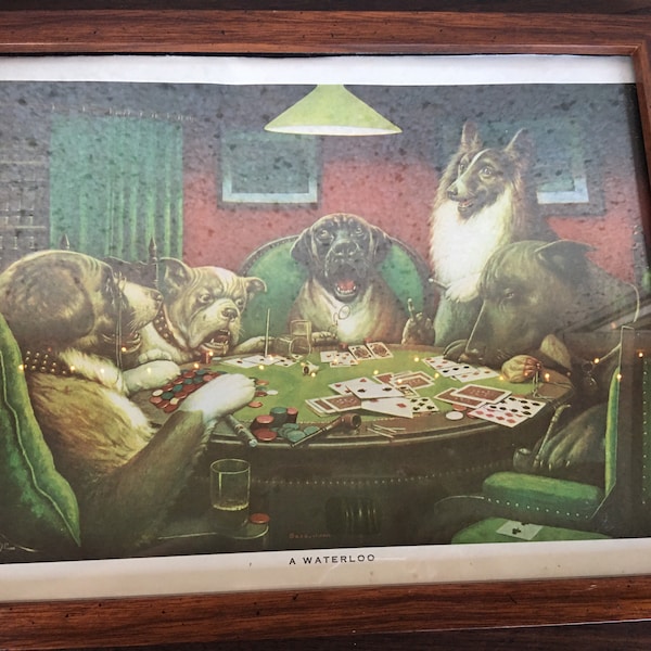 Dogs Playing Poker Vintage Prints - Etsy