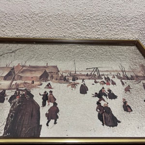 Vintage Hendricks Avercamp Mirror Ice Skating Scenes - Etsy