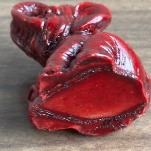 Vintage Resin Red Elephant - Etsy