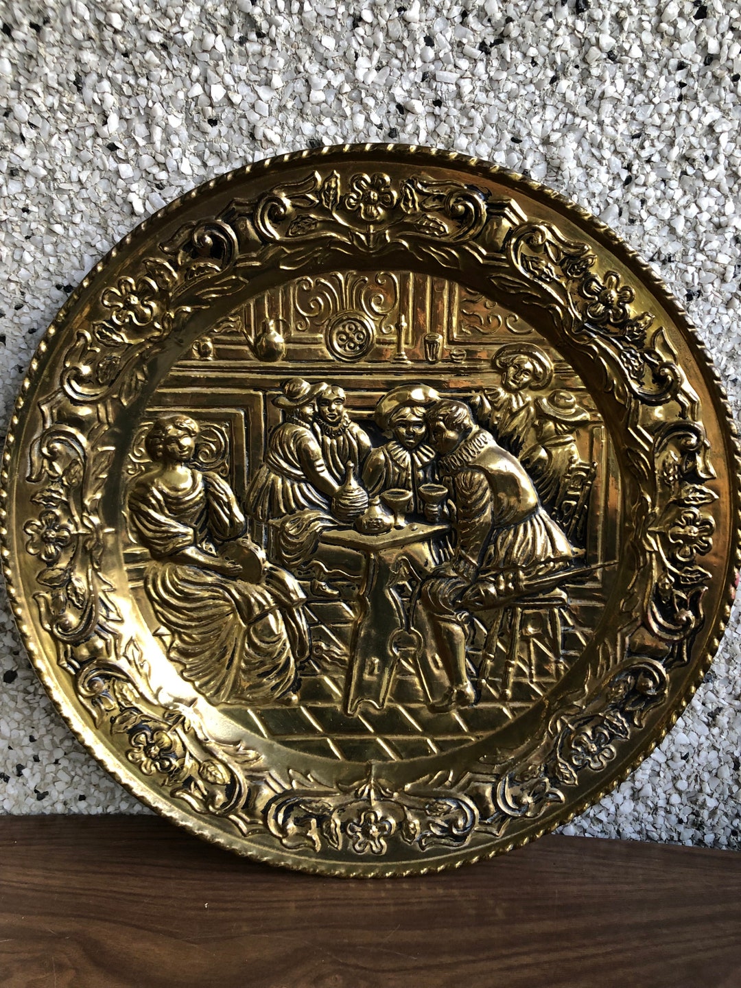 Vintage British Plate of Pub Goers - Etsy