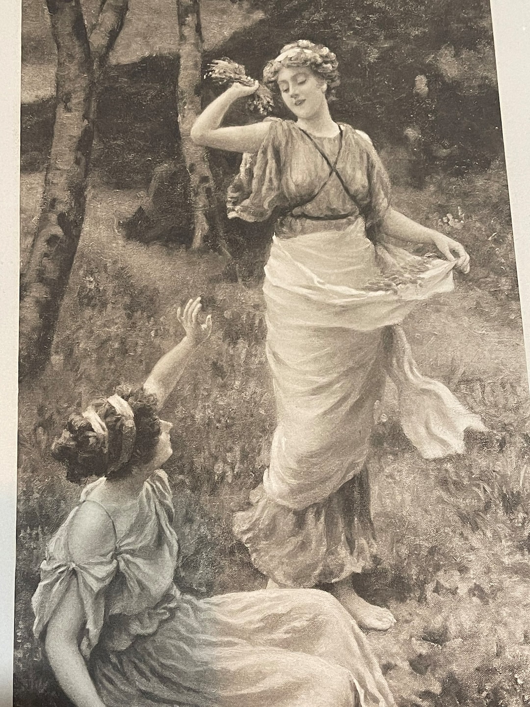 Charles Haig Wood Engraved Print of A Summer Idyll 1856 - 1927 - Etsy
