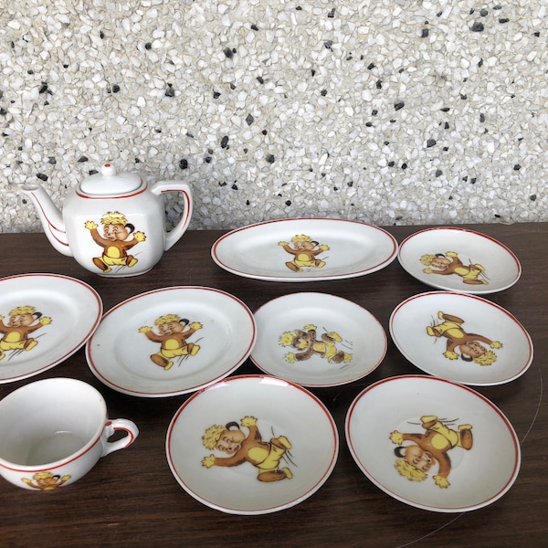 Bear Tea Set - Etsy