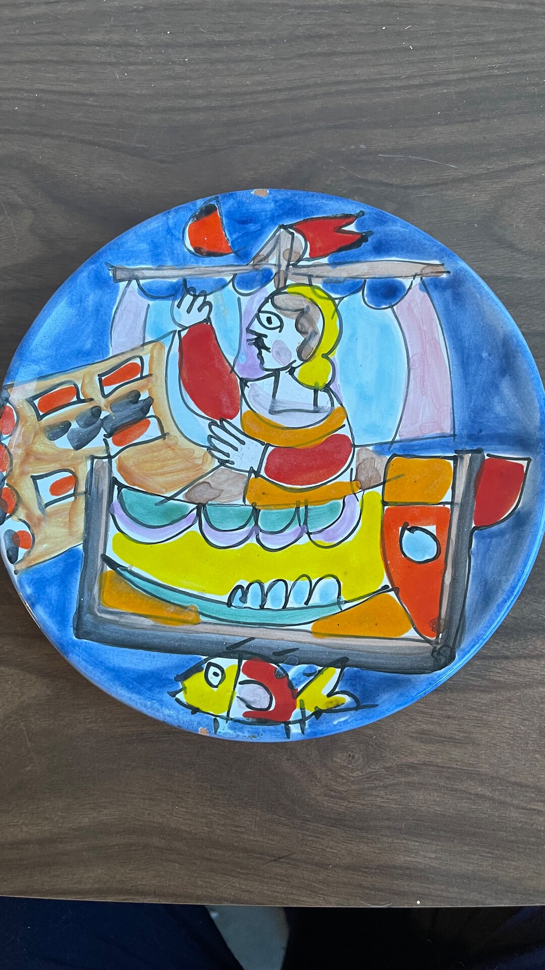 La Musa Vintage Italian Plate - Etsy