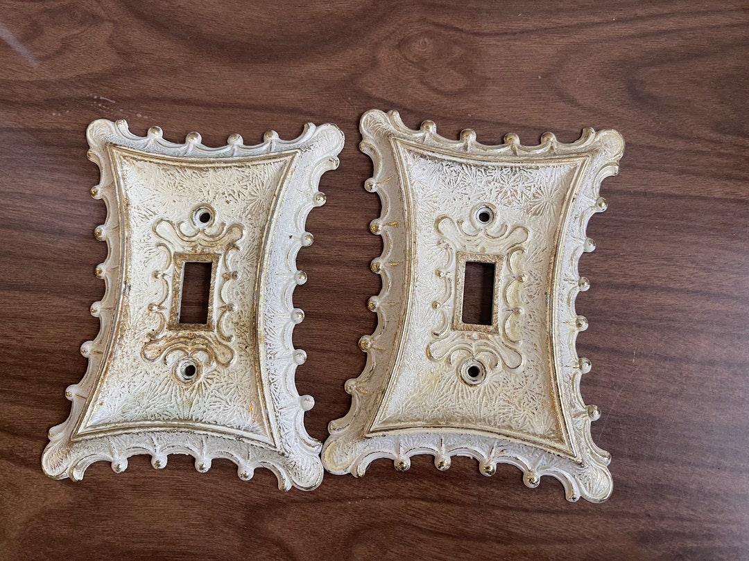 Vintage White Light Switch Covers - Etsy