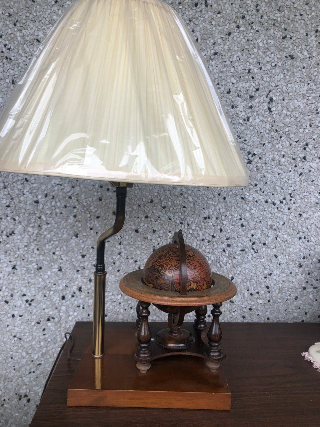 Rare Vintage Globe Map Lamp - Etsy