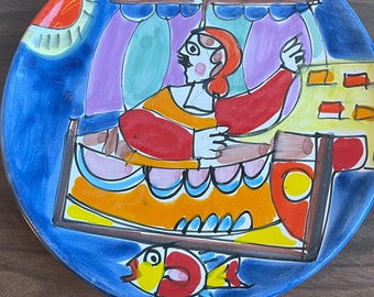 La Musa Vintage Italian Plate Carnevale - Etsy