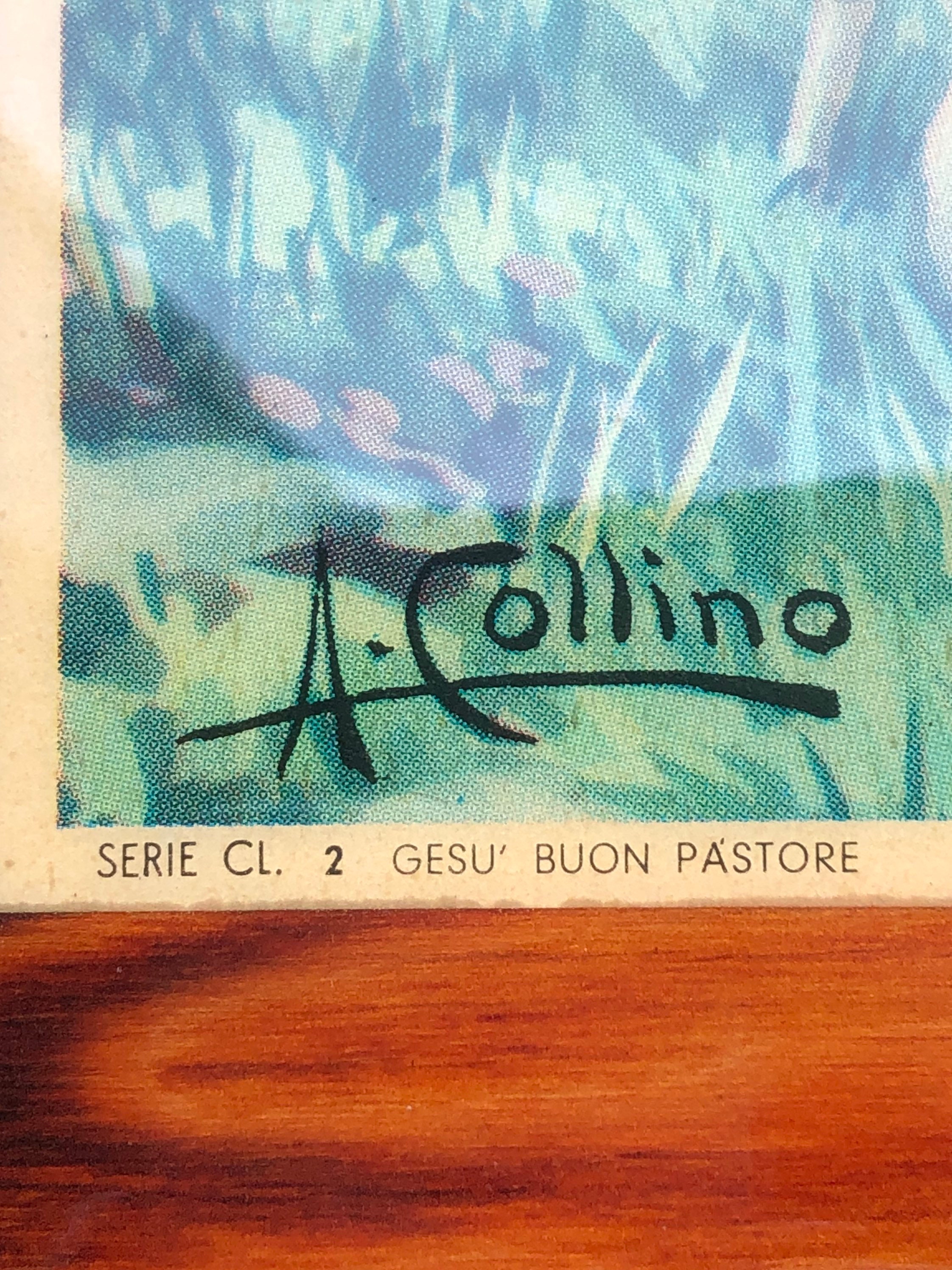 Vintage Large Italian Artist A Collino Jesus With Lambs - Etsy