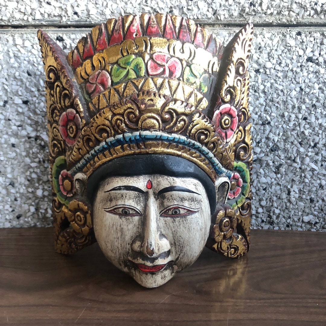 Vintage Indonesian Mask - Etsy