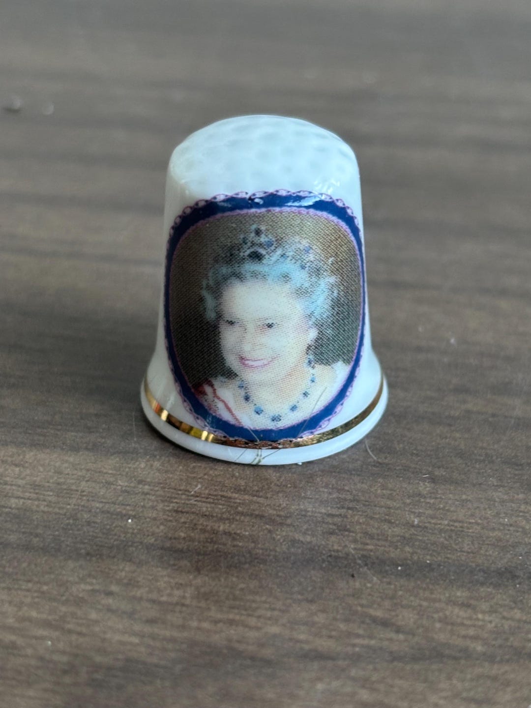 Queen Elizabeth 80th Birthday Thimble - Etsy