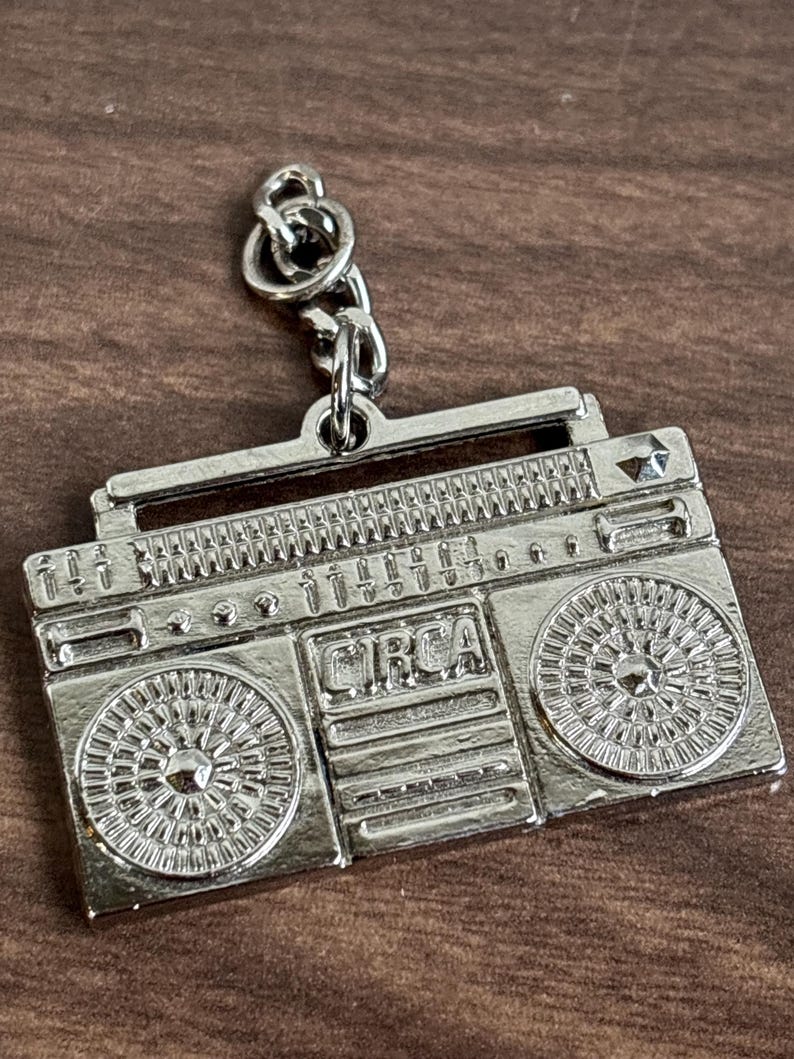 Vintage Circa Boombox Keychain - Etsy