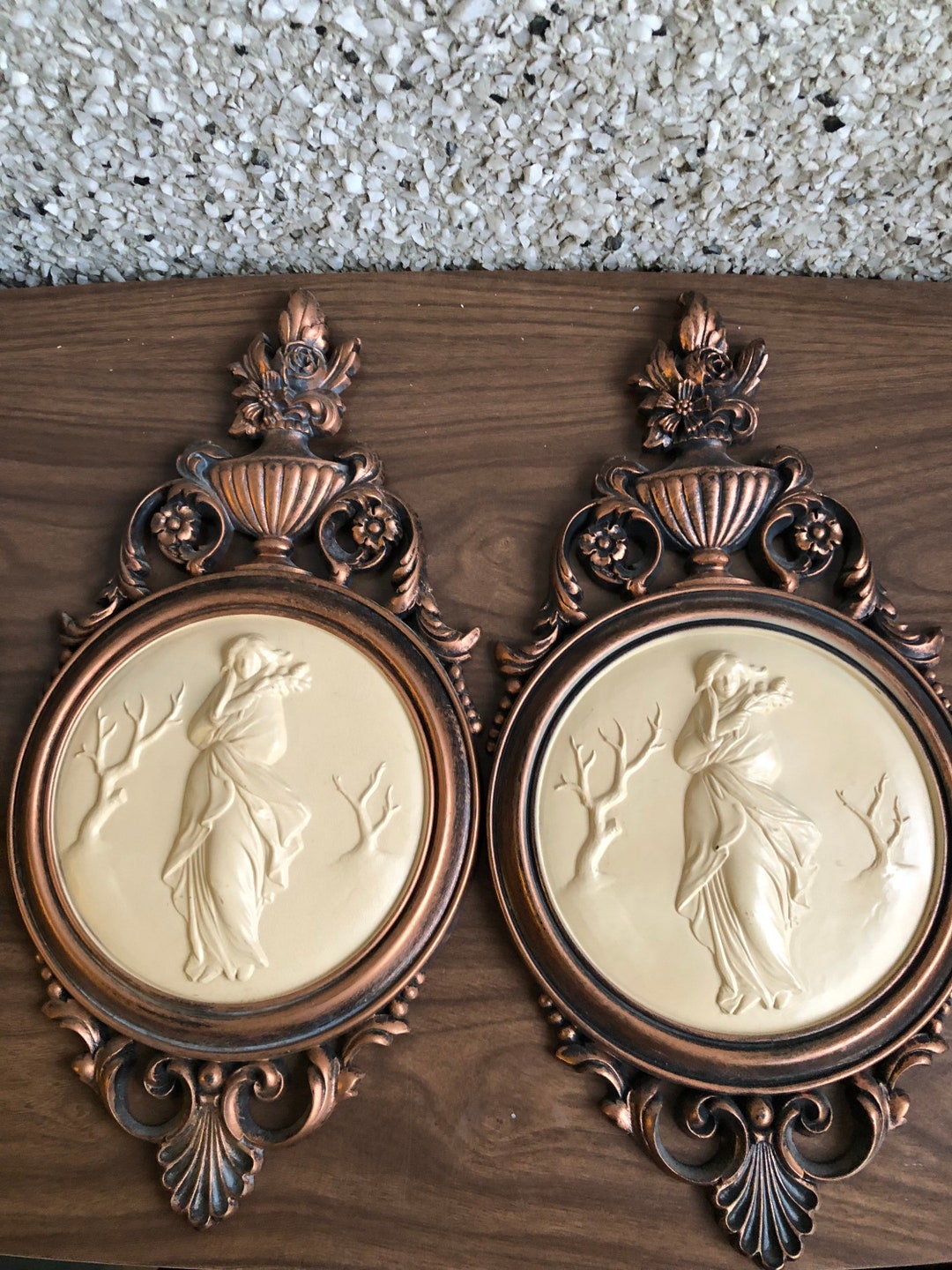 2 Vintage Coppercraft Guild Greek Plaques - Etsy