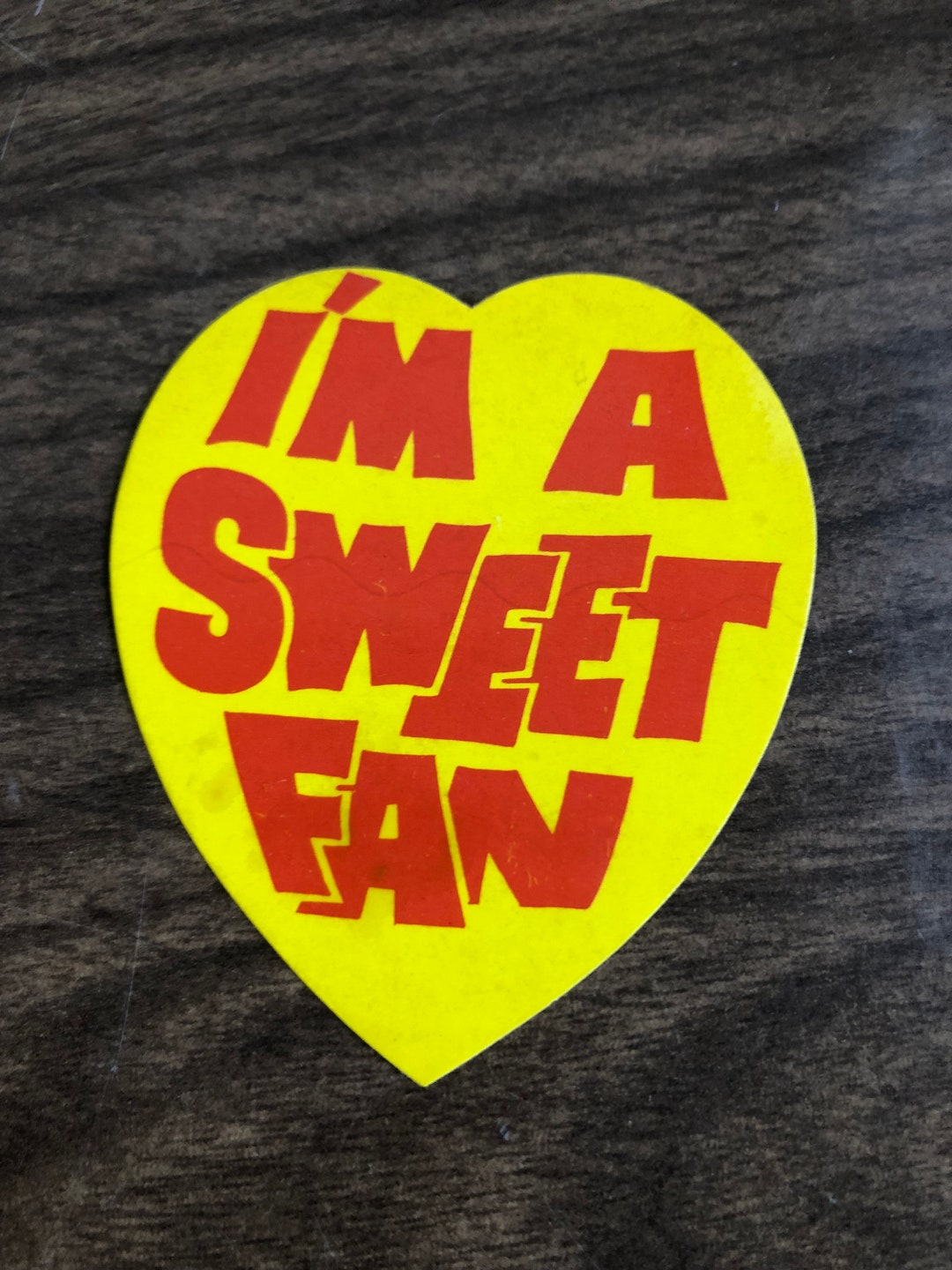 Vintage 70’s Sweet Band Heart Sticker - Etsy