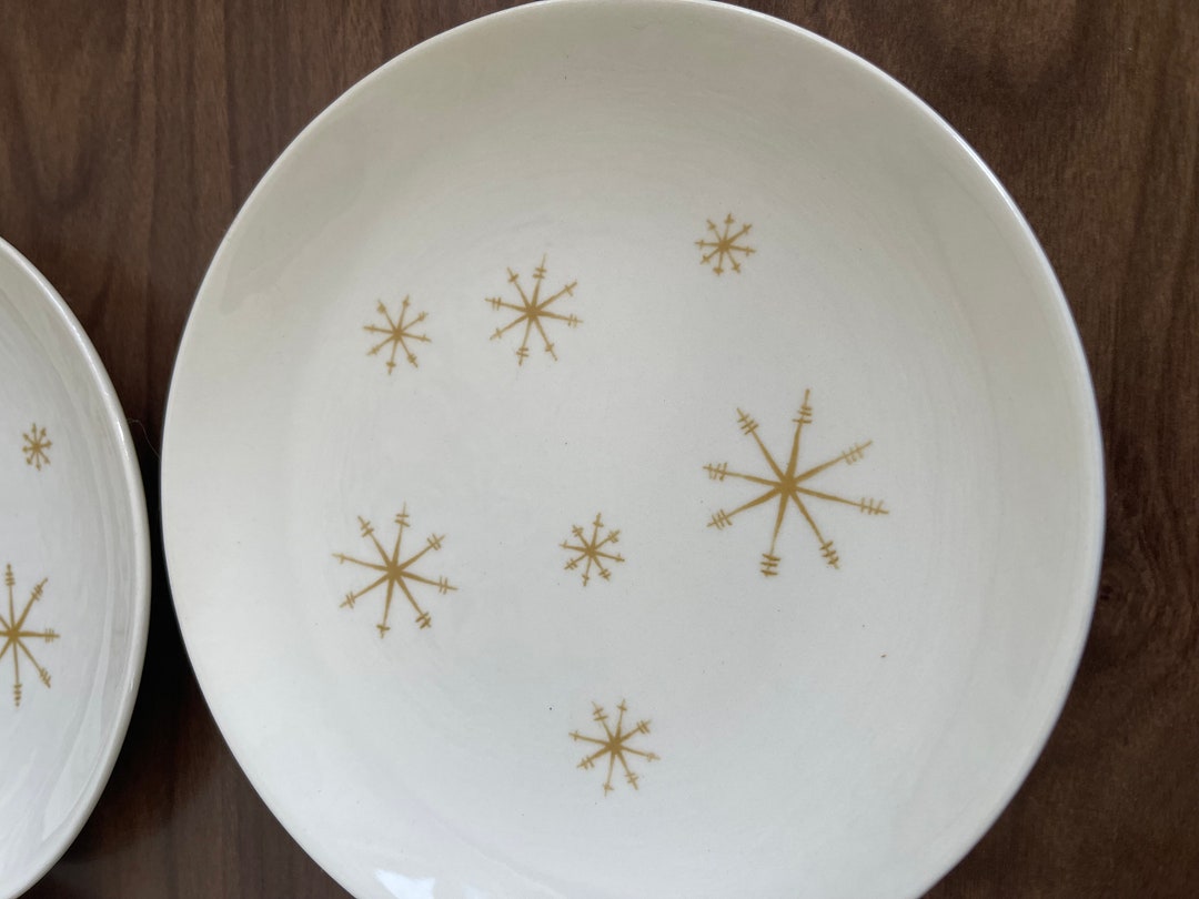 4 Star Glow Atomic Starburst Vintage Salad Plates - Etsy