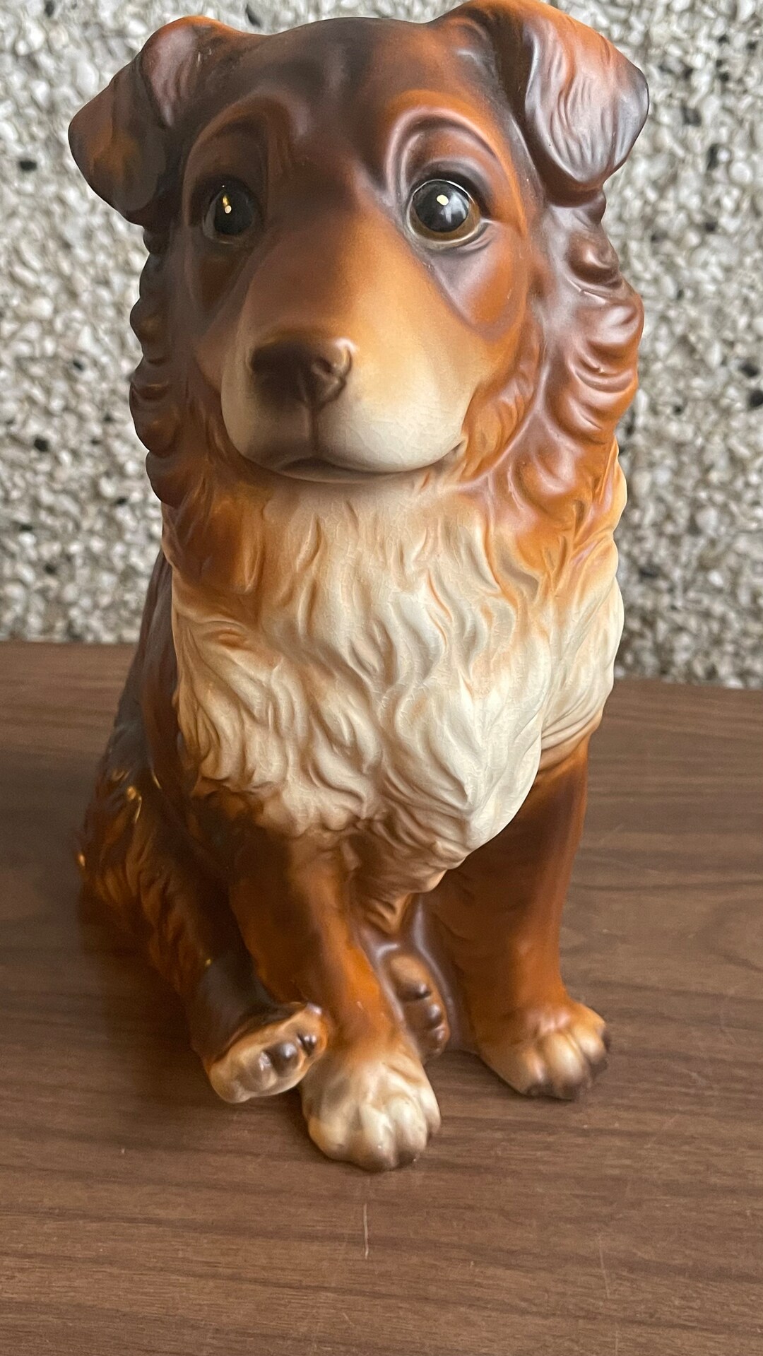 Vintage Collie Dog Figurine - Etsy