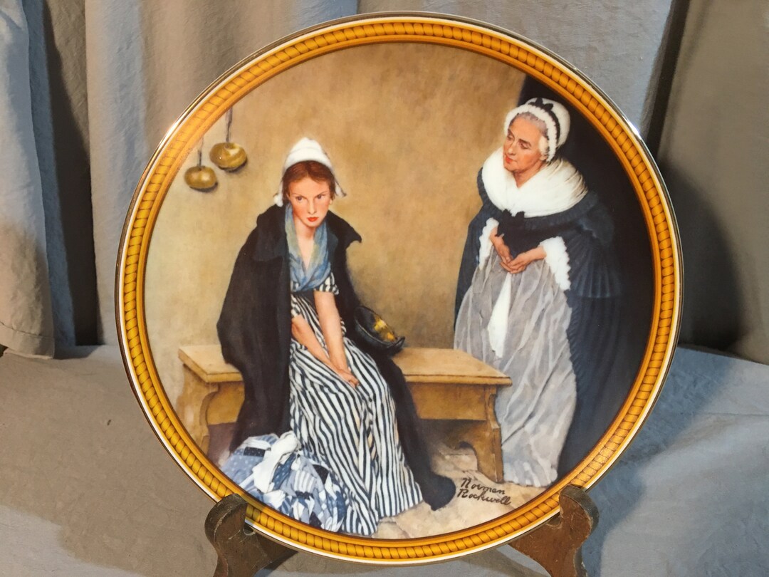 Vintage Norman Rockwell - Words of Comfort Collector Plate - Etsy