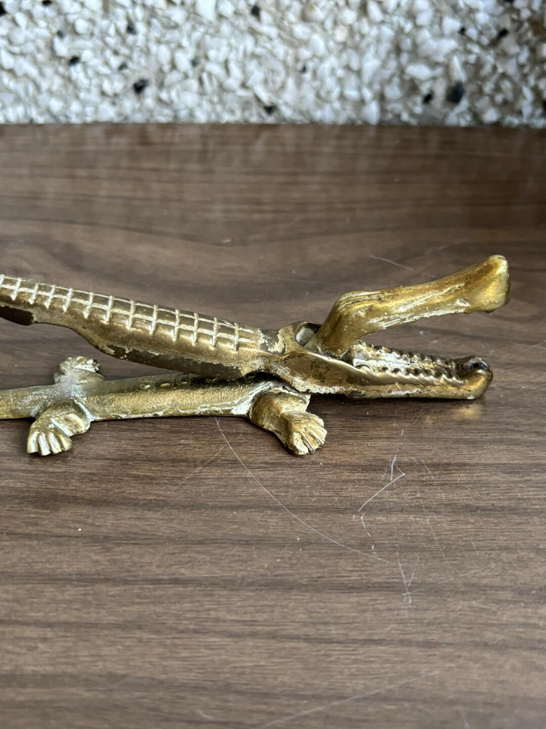Vintage Brass Alligator Nut Cracker - Etsy