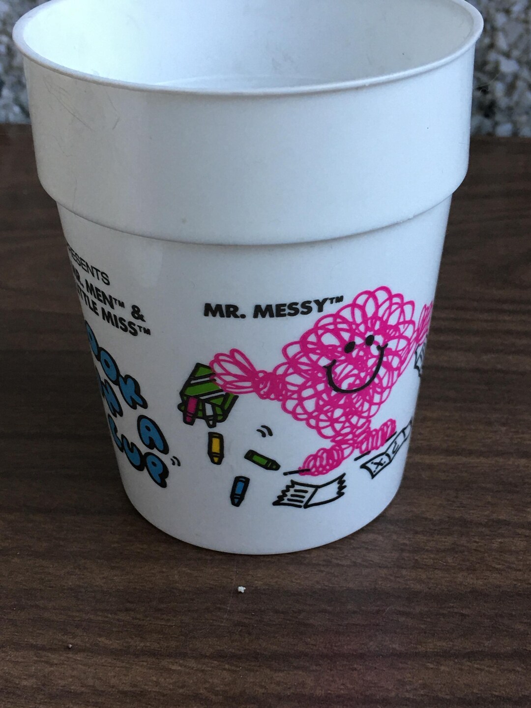 Vintage Arby's Mr. Men & Little Miss Series - Kids Meal Cup - Mr Messy ...