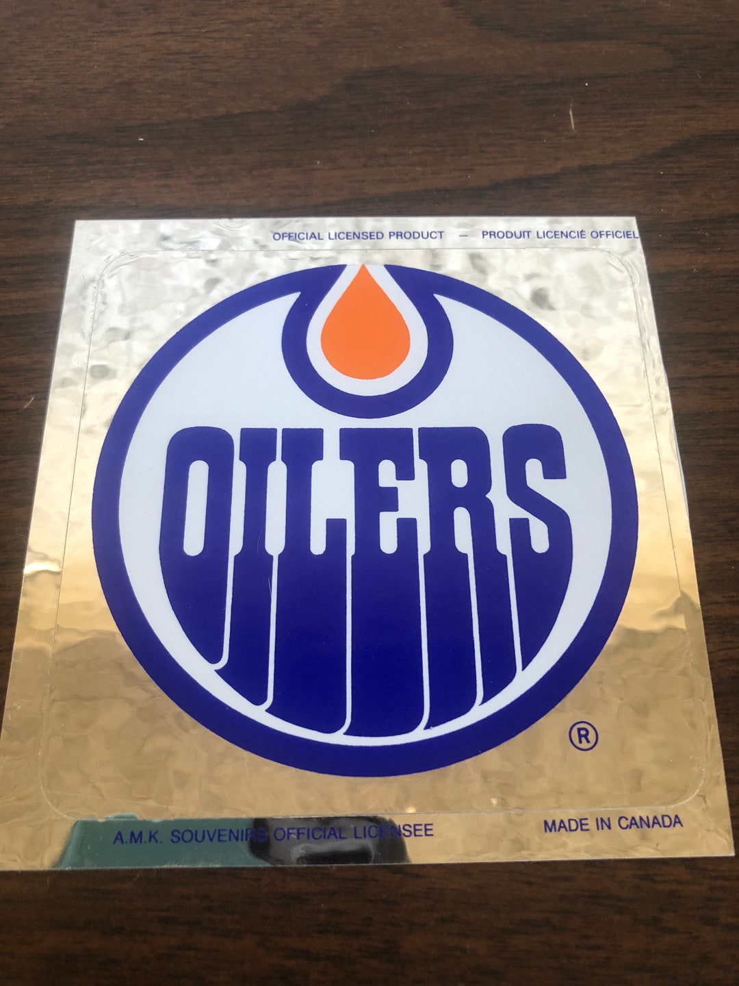 Vintage Silver Metallic Oilers Sticker - Etsy