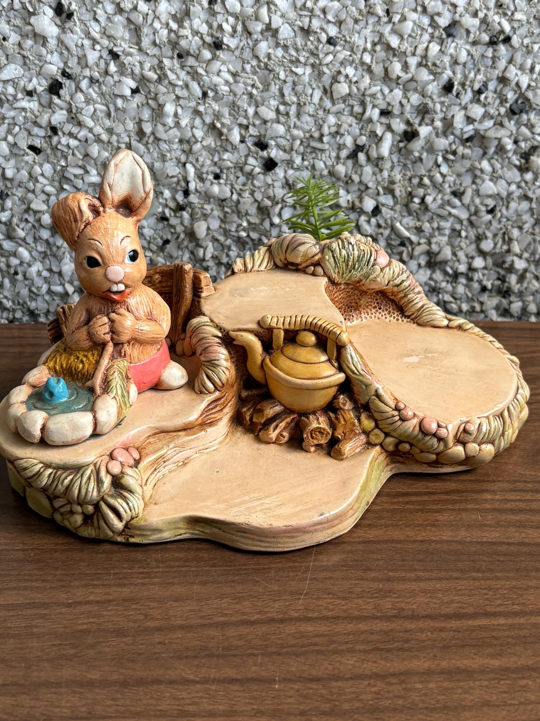 Vintage Pendlefin Rabbit Campfire Stand With Bunny - Etsy