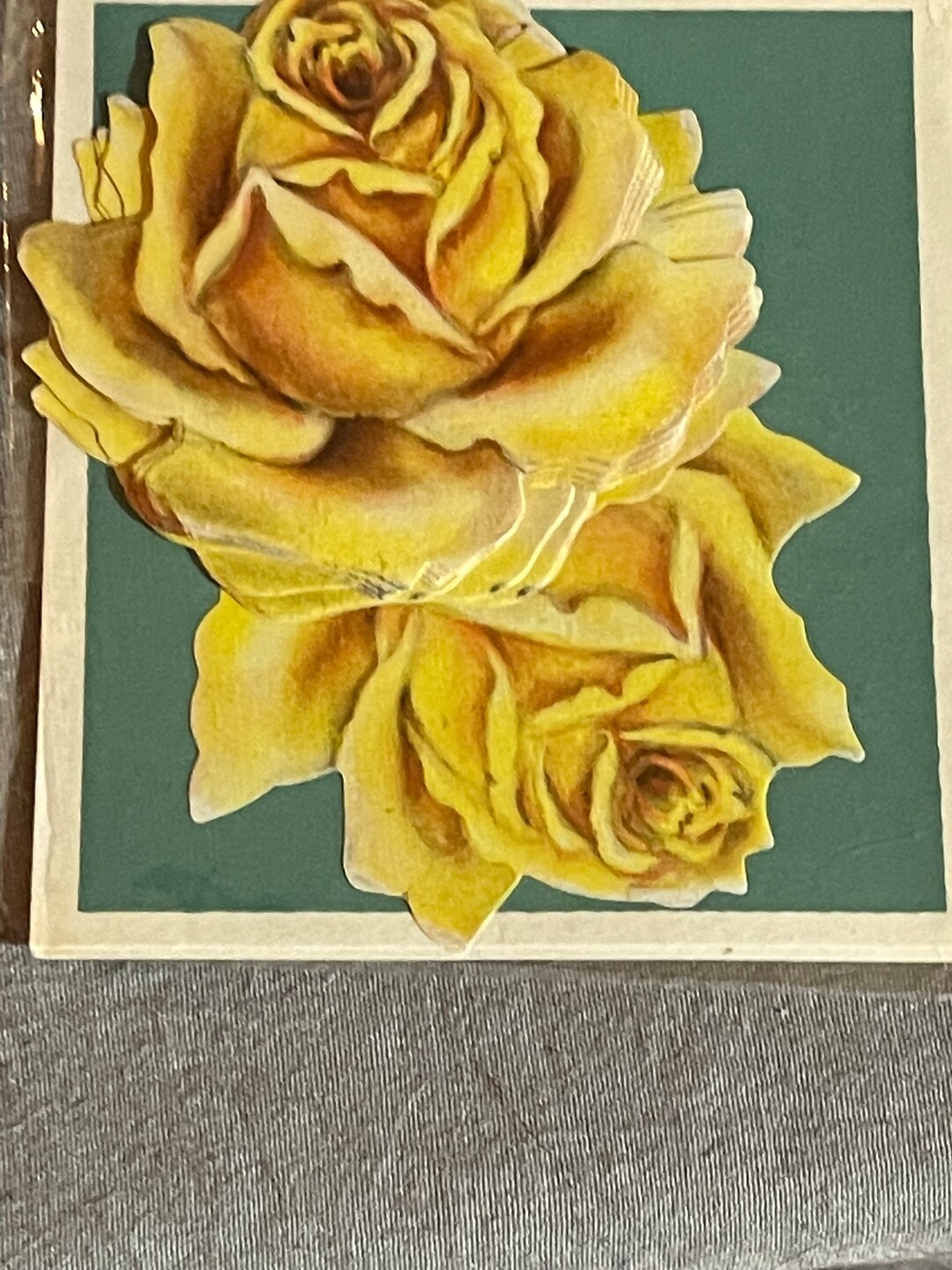 Vintage Yellow Roses Hallmark Seals - Etsy