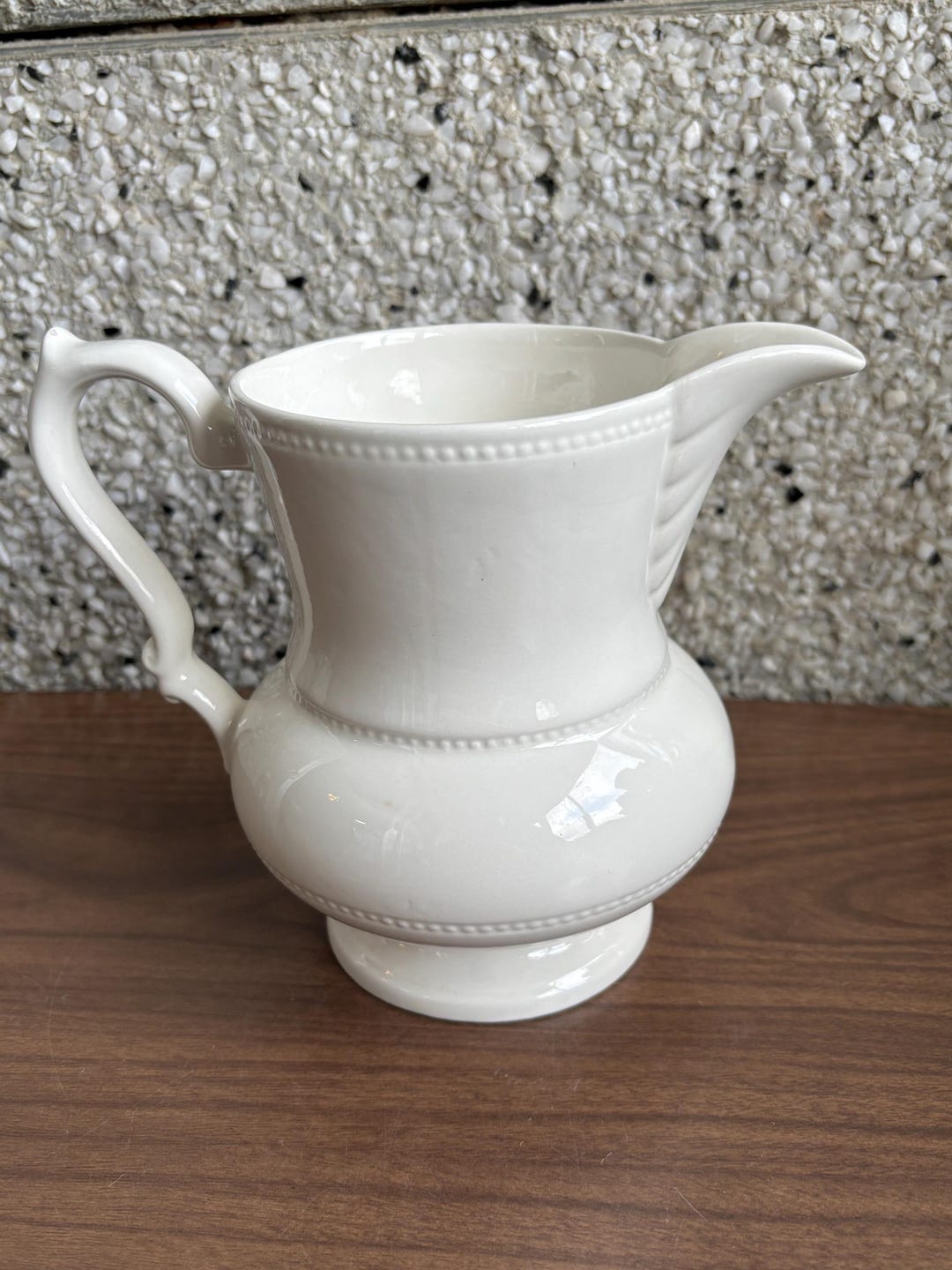 Vintage White Lord Nelson England Pitcher - Etsy