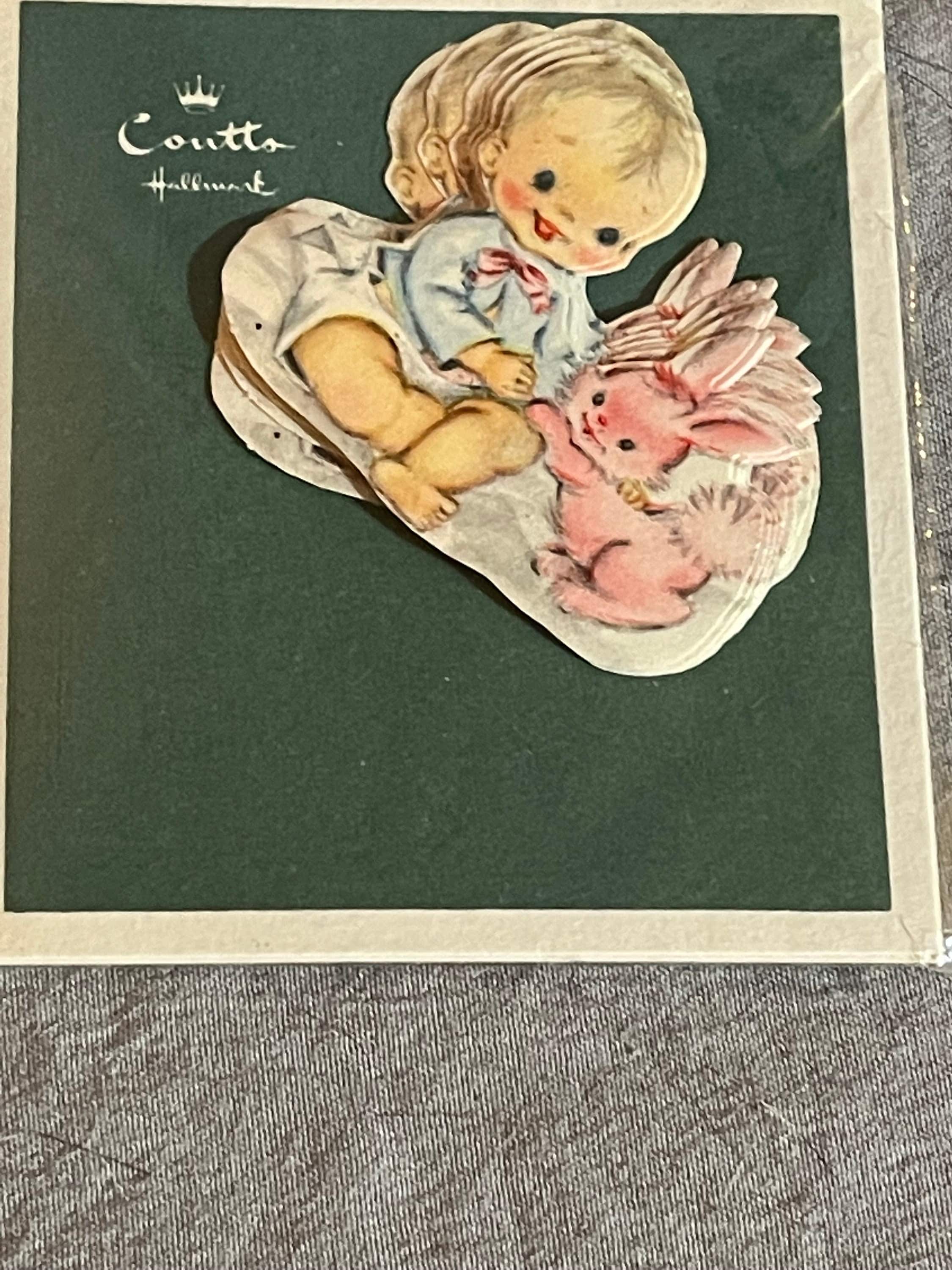 Vintage Baby and Bunny Hallmark Seals - Etsy