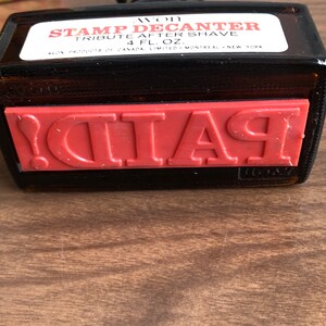 Vintage Avon Paid Stamp Amber Cologne Bottle (EMPTY) - Etsy