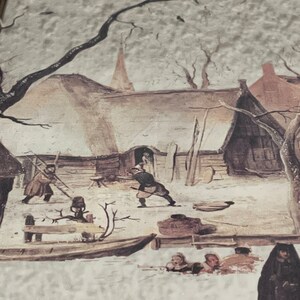 Vintage Hendricks Avercamp Mirror Ice Skating Scenes - Etsy