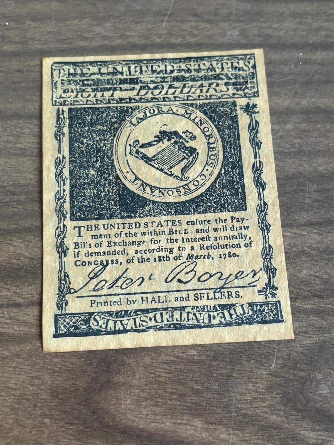 Vintage Souvenir Reproduction Eight Dollars - Etsy