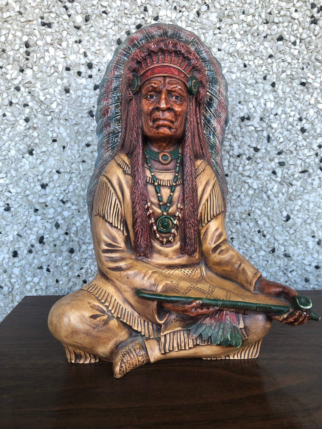 Vintage 1974 Byron Mold Native Indian Ceramic - Etsy