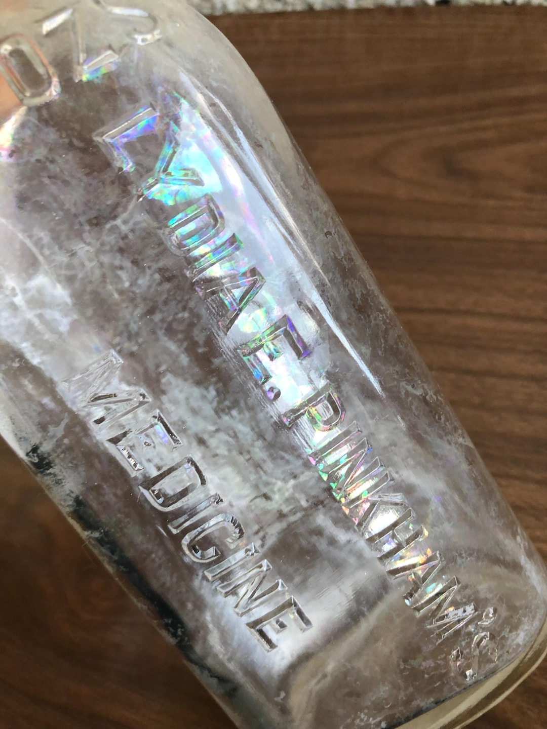 Antique Lydia Pinkham Medicine Bottle With Iridescent Sheen - We ...