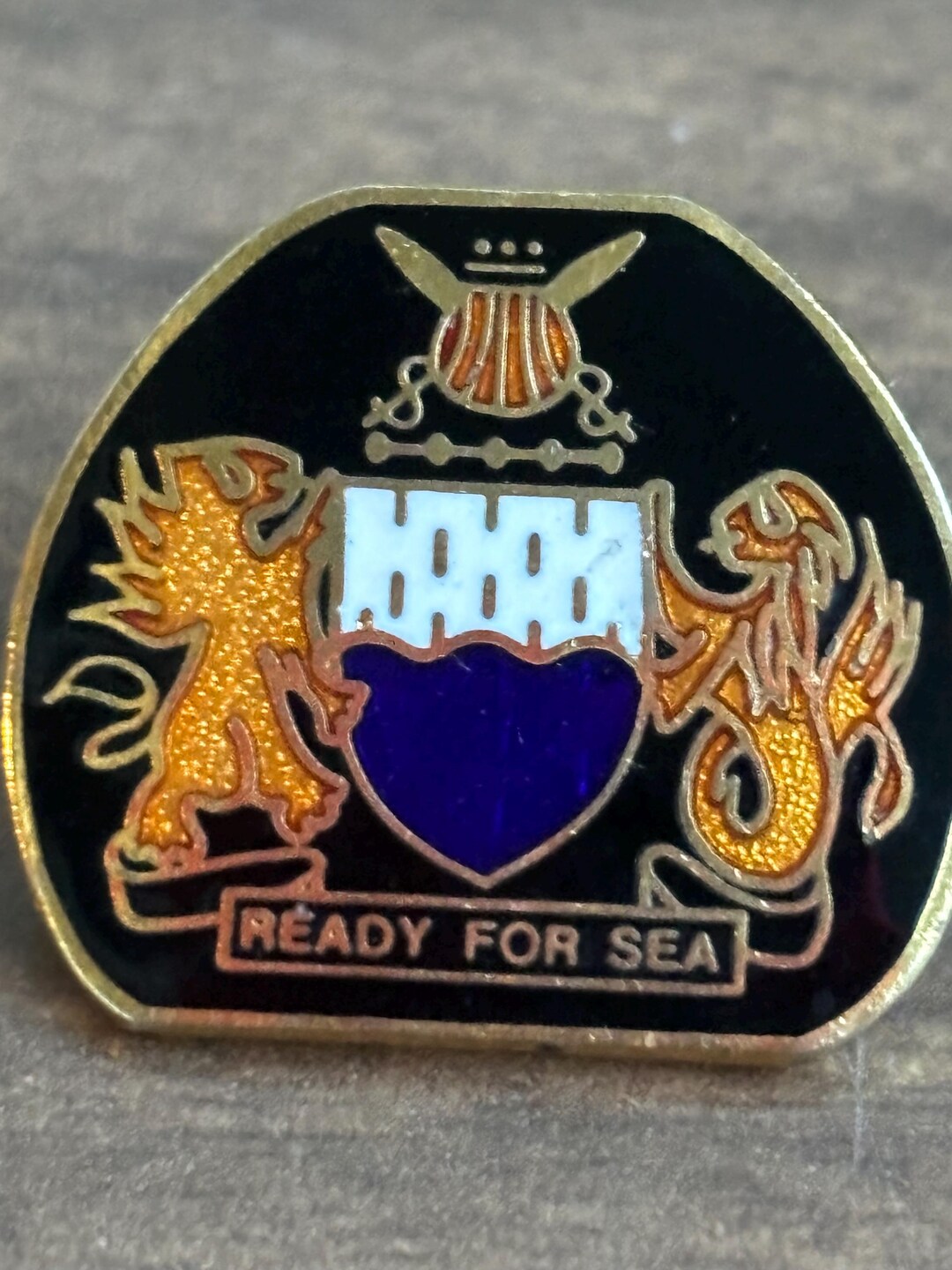 Vintage Navy Ready for Sea Pin - Etsy