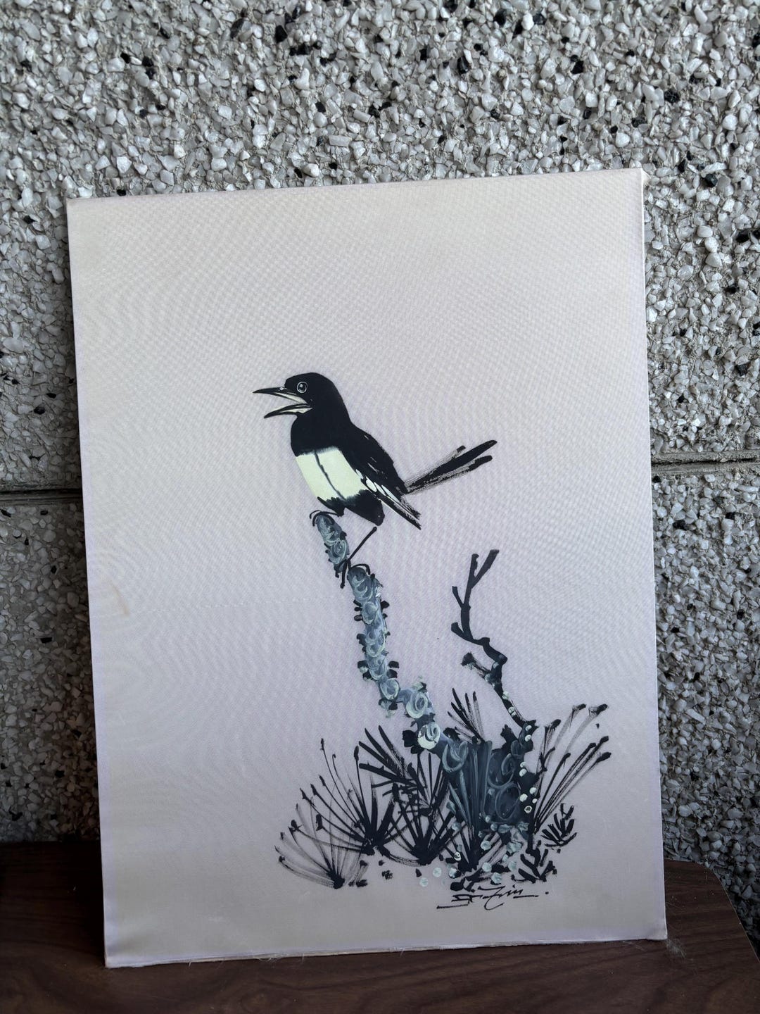 Vintage Silk Mockingbird - Etsy