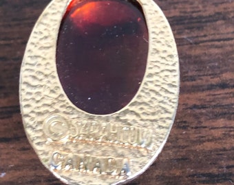 Sarah Coventry Amber Vintage Brooch - Etsy