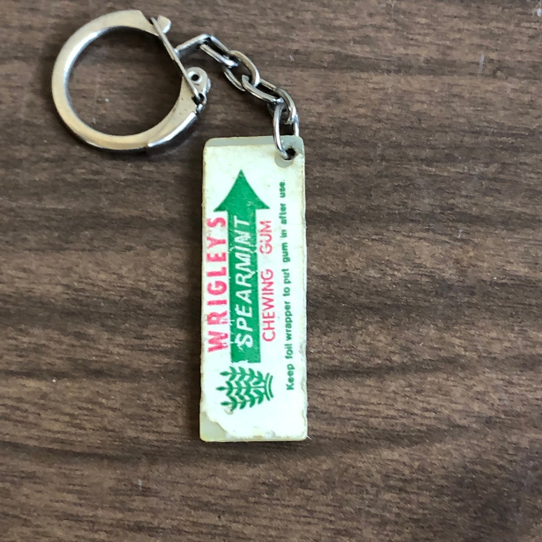 Vintage Wrigleys Spearmint Gum Keychain - Etsy