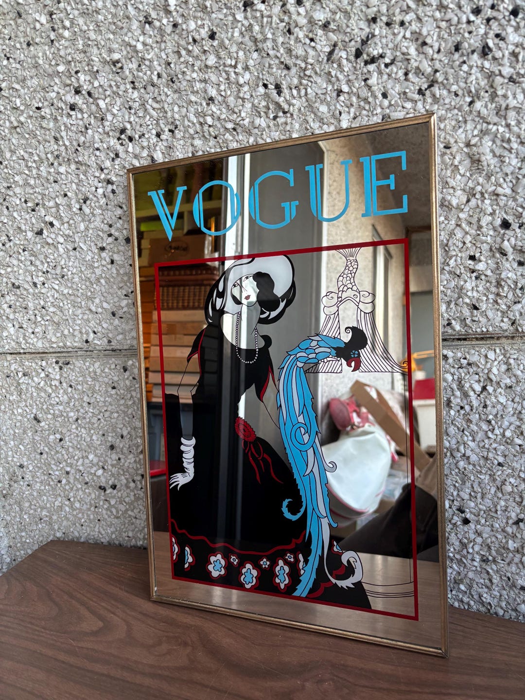 Vintage Vogue Mirror - Etsy
