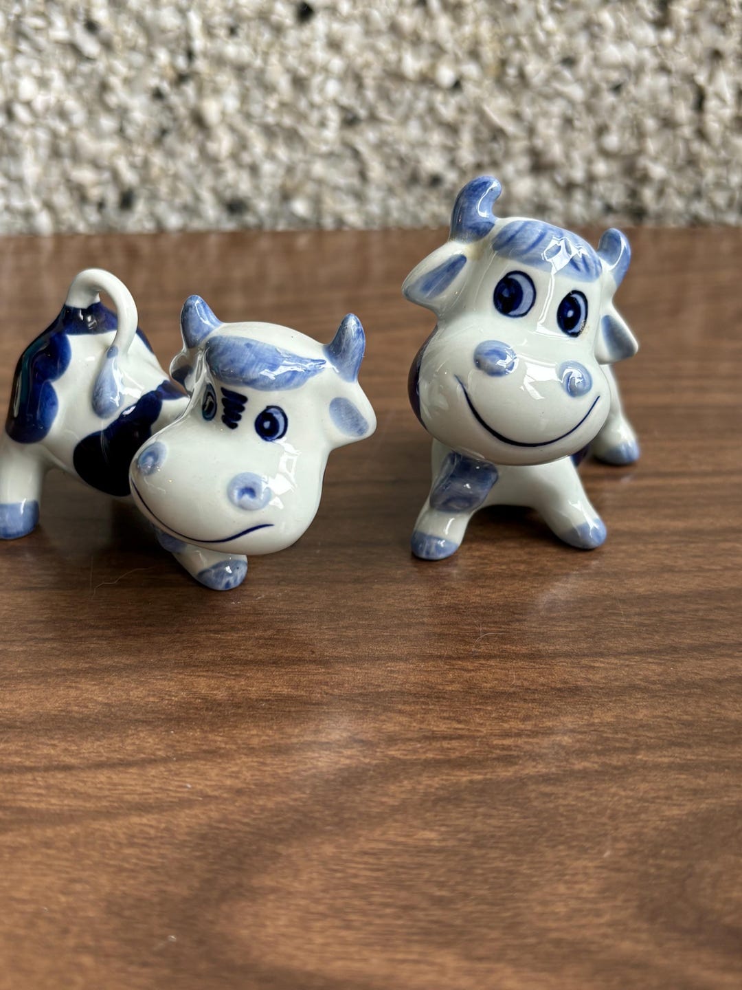 2 Cute Vintage Delft Cows - Etsy
