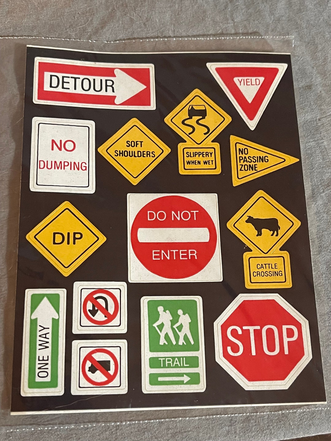 Vintage Street Stickers Signs - Etsy